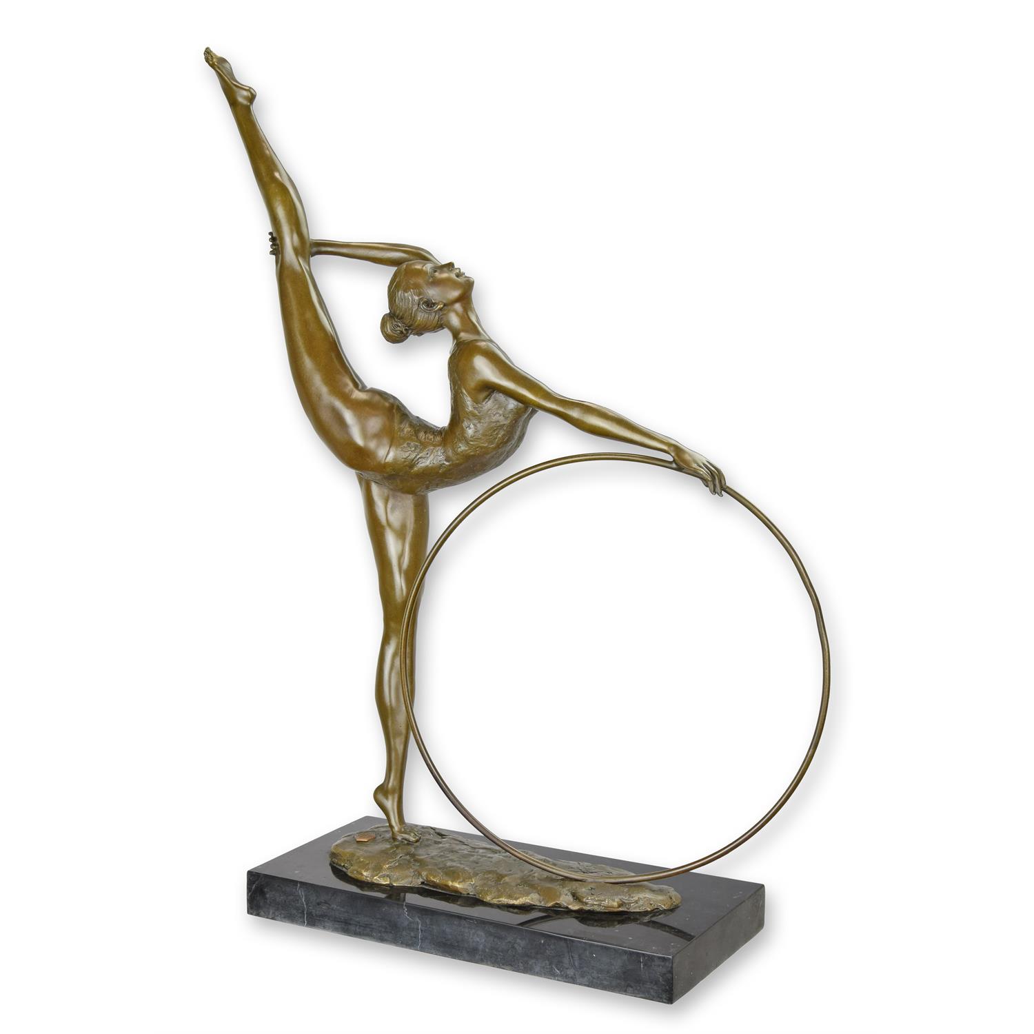 Decosite.com : A BRONZE SCULPTURE OF A HOOP DANCER