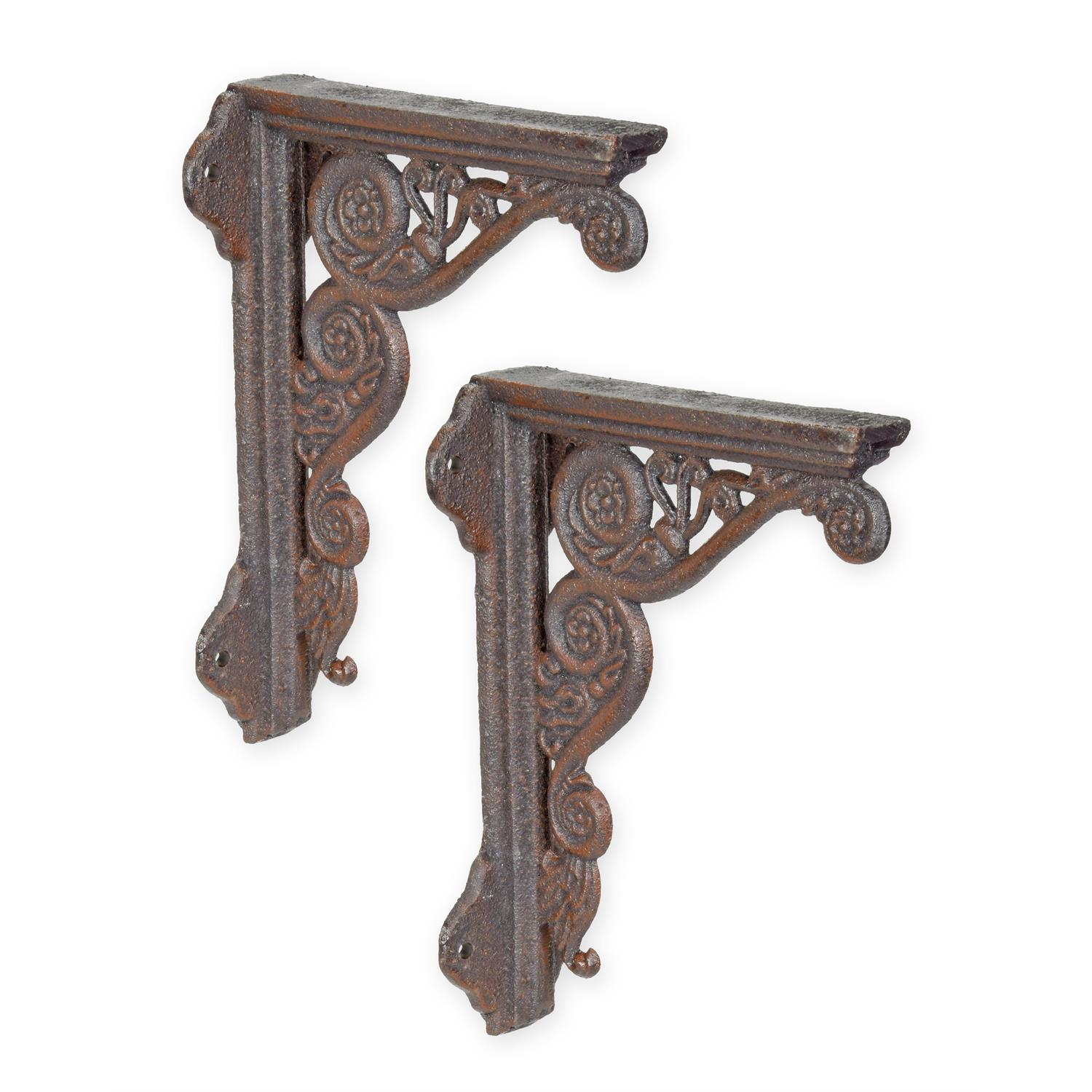 Decosite.com : A PAIR OF CAST IRON WALL BRACKETS