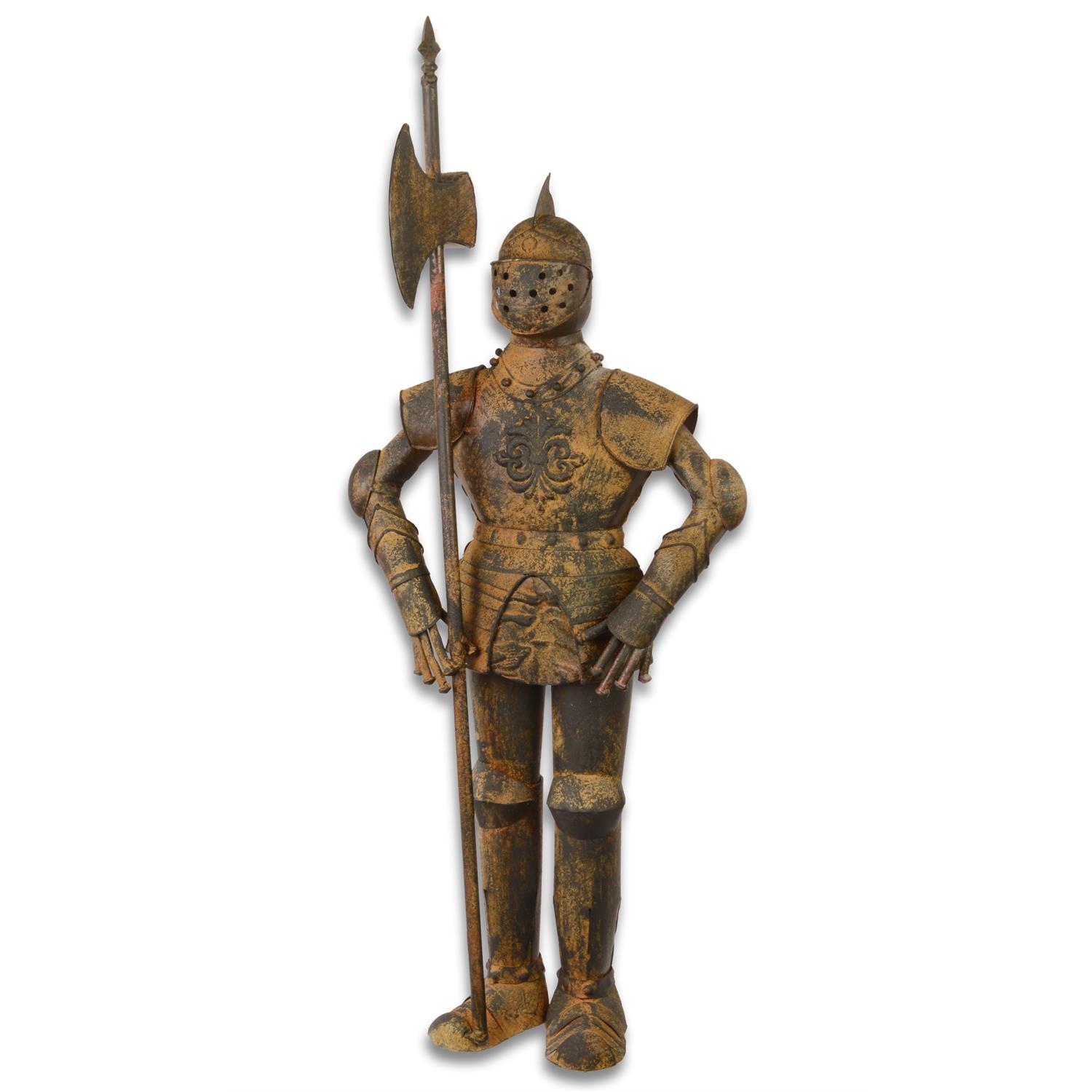 Decosite.com : AN IRON KNIGHTS SUIT OF ARMOR WITH POLLAXE